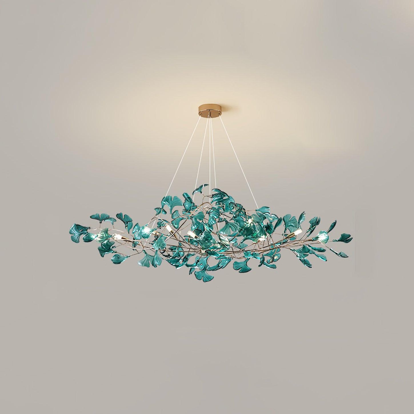 Acrylic Ginkgo Leaf Chandelier — Mooiehome