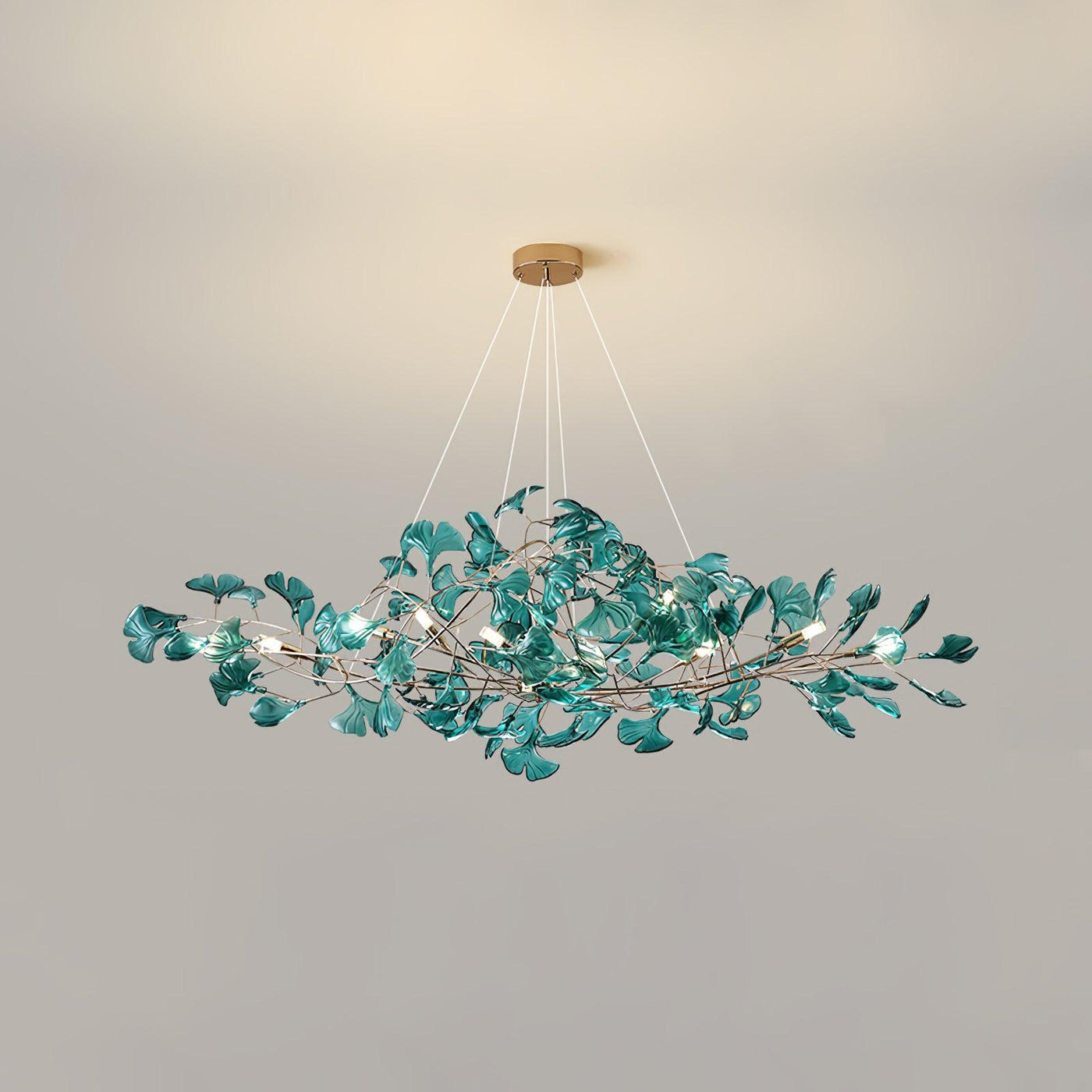 Acrylic Ginkgo Leaf Chandelier — Mooiehome