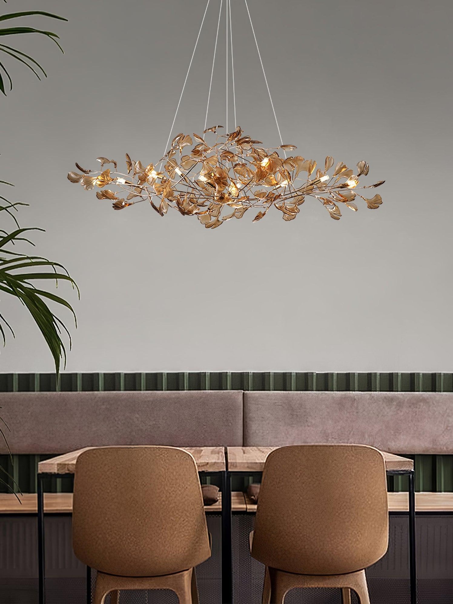 Acrylic Ginkgo Leaf Chandelier — Mooiehome