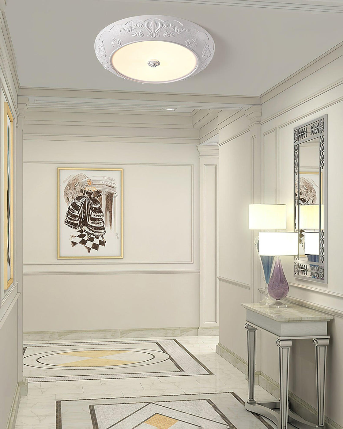 Embossed Ceiling Lamp — Mooiehome