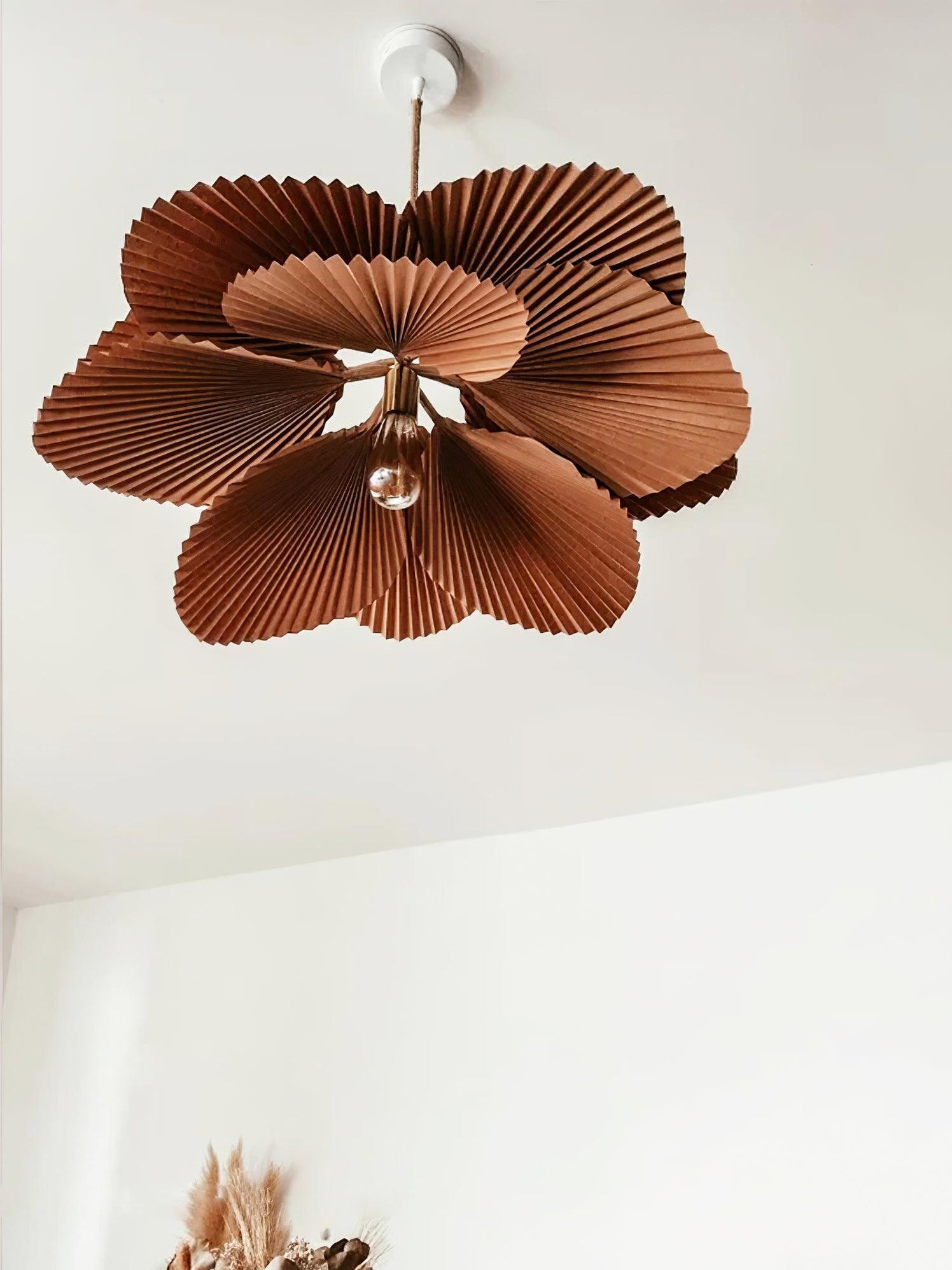 Folded Leaf Lotus Chandelier — Mooiehome