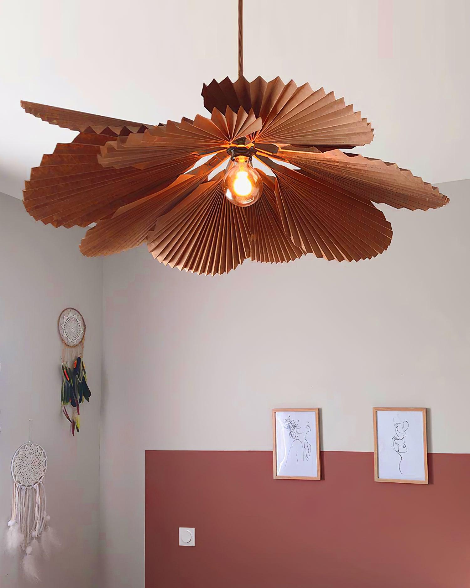 Folded Leaf Lotus Chandelier — Mooiehome