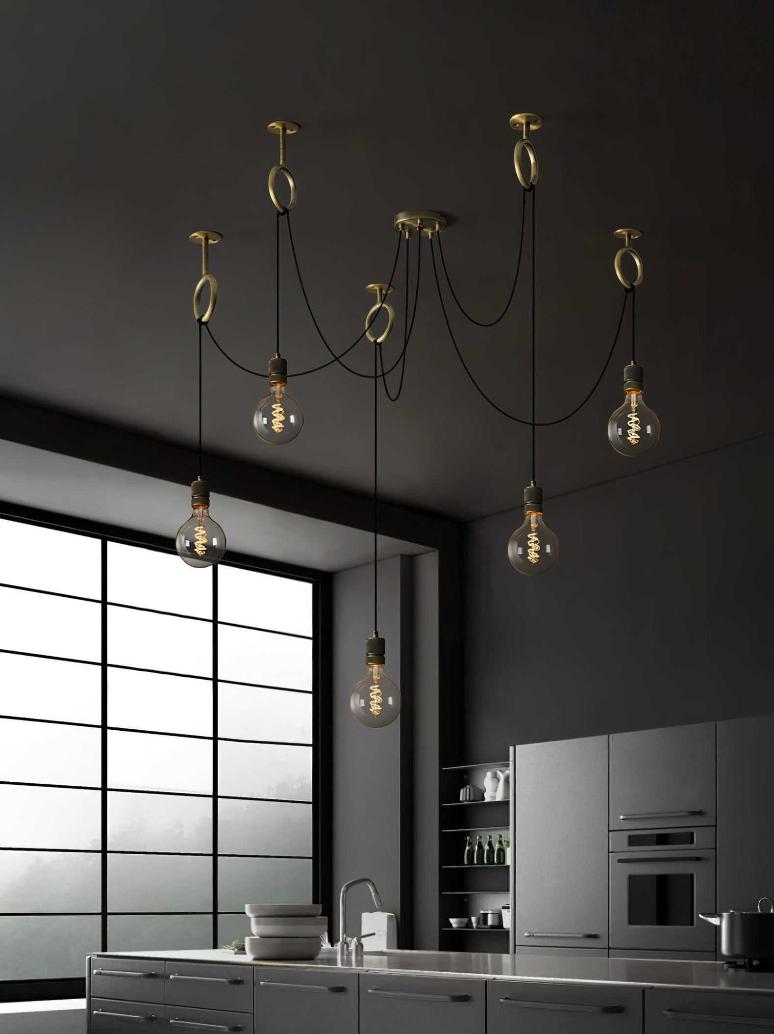 Industrial Spider Chandelier — Mooiehome