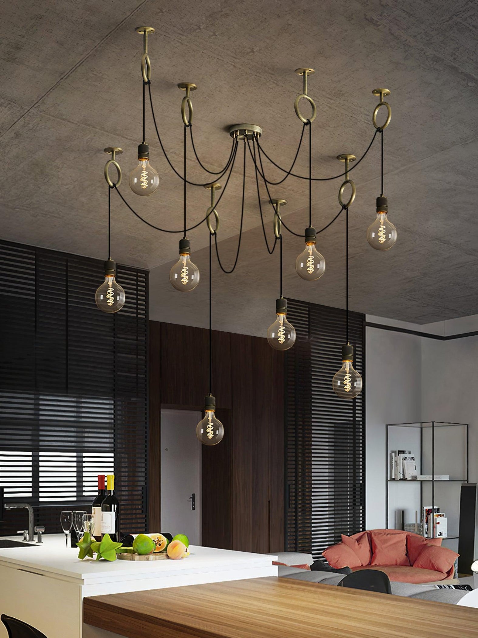 Industrial Spider Chandelier — Mooiehome