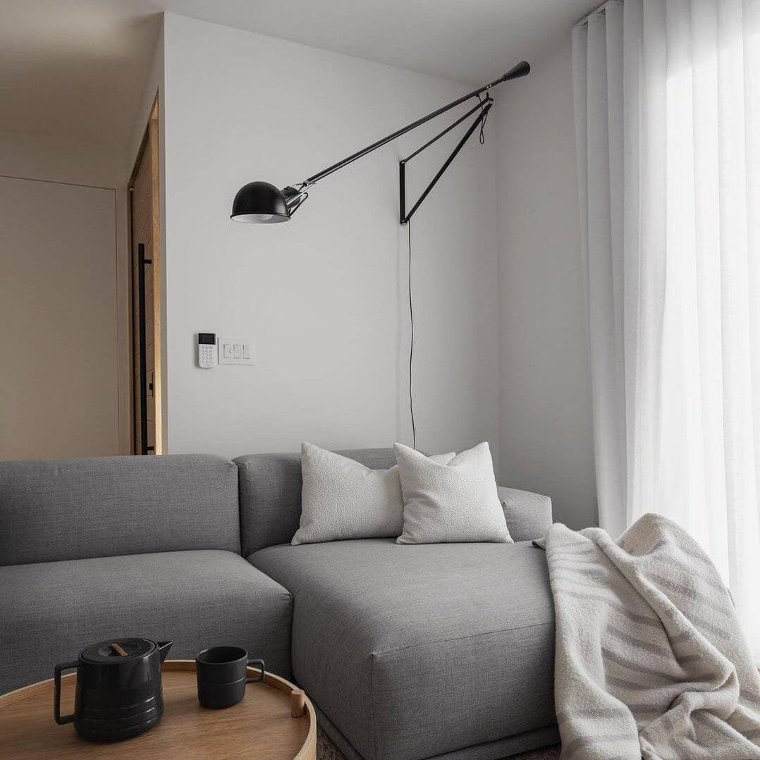 Long Arm Living Room Art Wall Lamp — Mooiehome