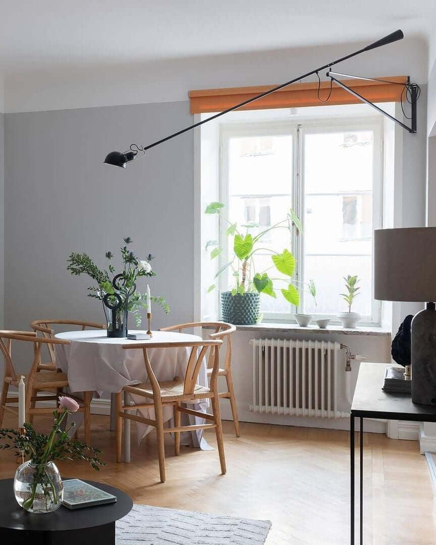 Long Arm Living Room Art Wall Lamp — Mooiehome