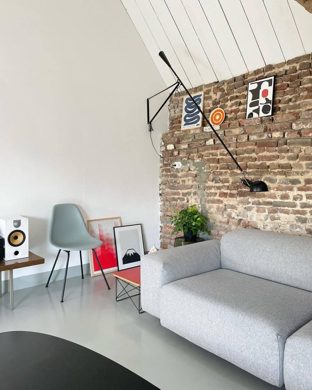 Long Arm Living Room Art Wall Lamp — Mooiehome