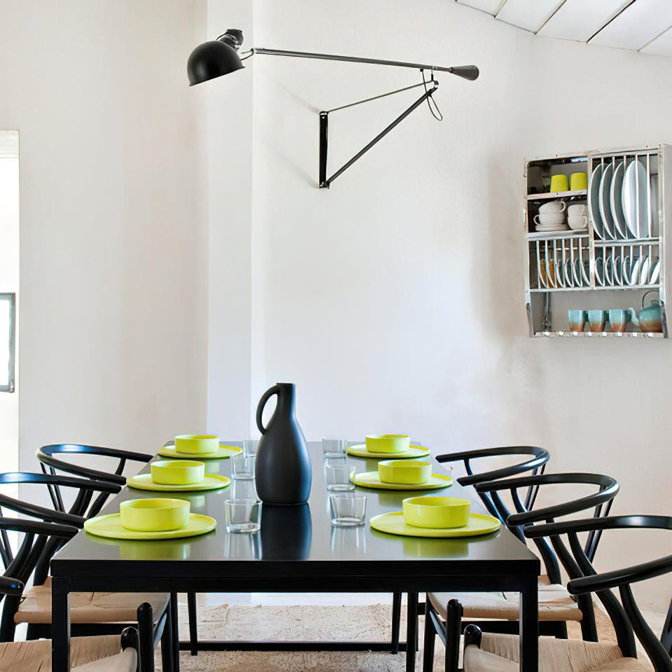 Long Arm Living Room Art Wall Lamp — Mooiehome