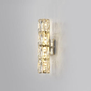 Luxury Crystal Column LED Wall Lamp — Mooiehome