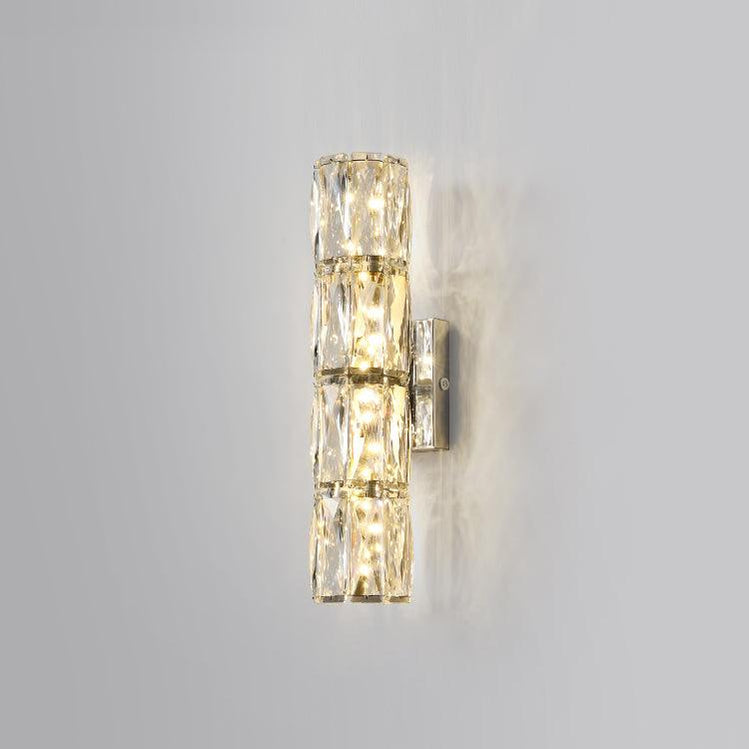 Luxury Crystal Column LED Wall Lamp — Mooiehome