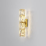 Luxury Crystal Column LED Wall Lamp — Mooiehome