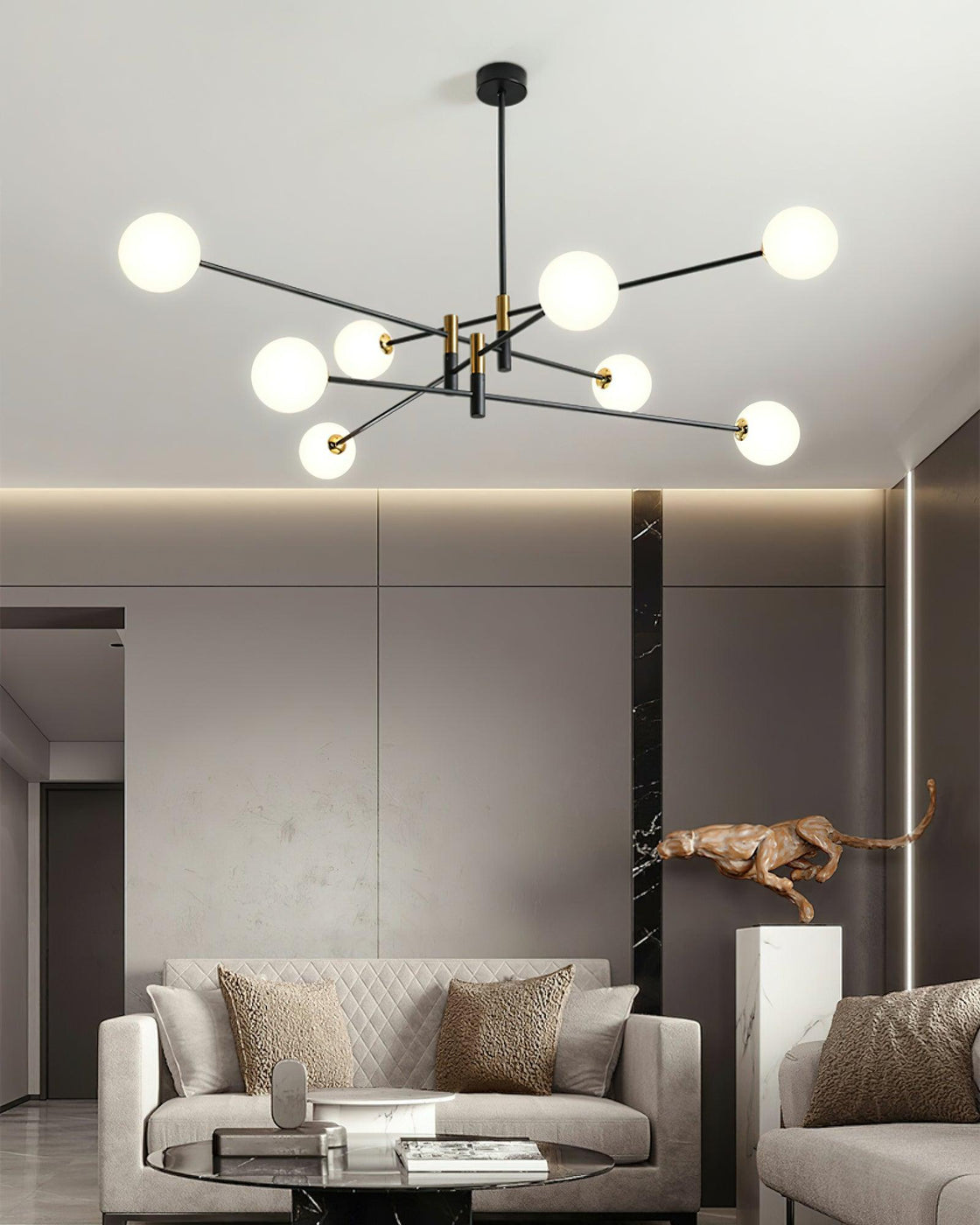 Octagonal Ball Chandelier — Mooiehome