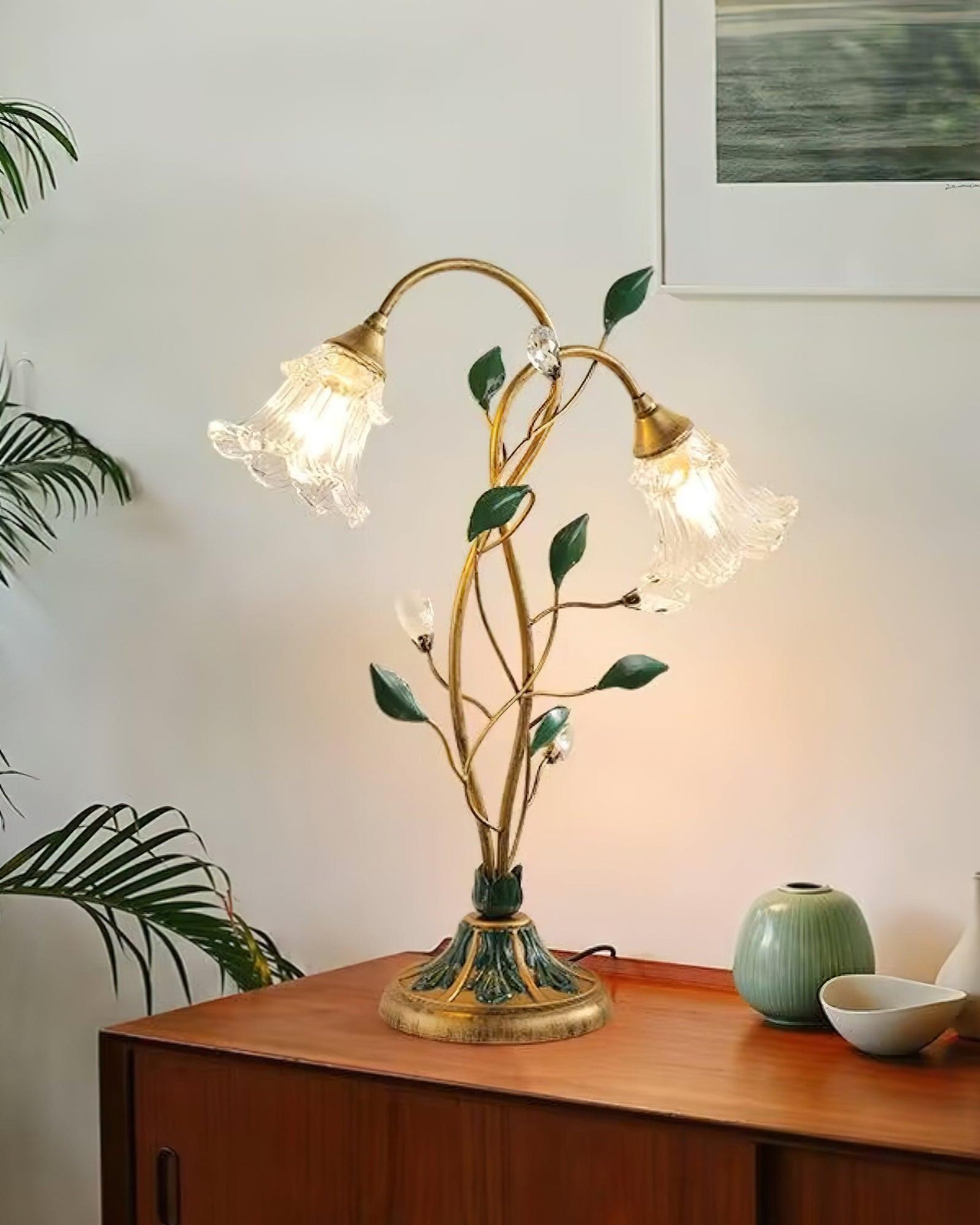 Pastoral Floral Table Lamp — Mooiehome