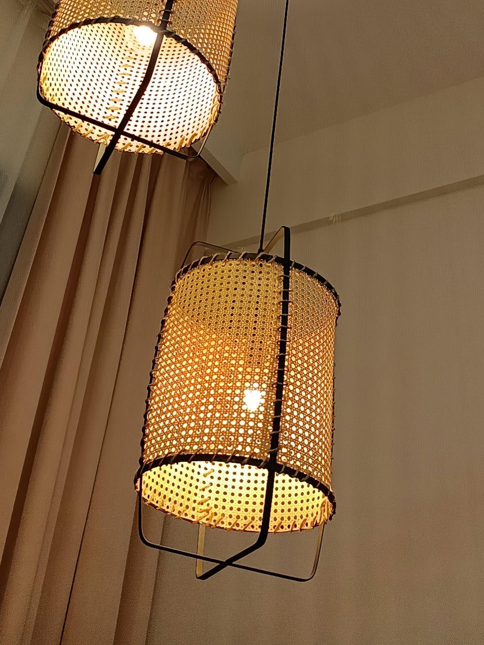 Rattan Cane Pendant Light 15.7" — Mooiehome