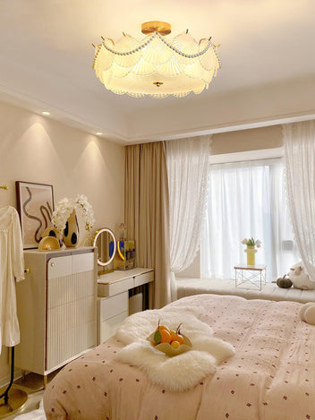 Shell Glass Ceiling Lamp — Mooiehome