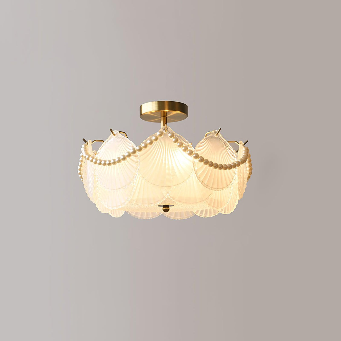 Shell Glass Ceiling Lamp — Mooiehome