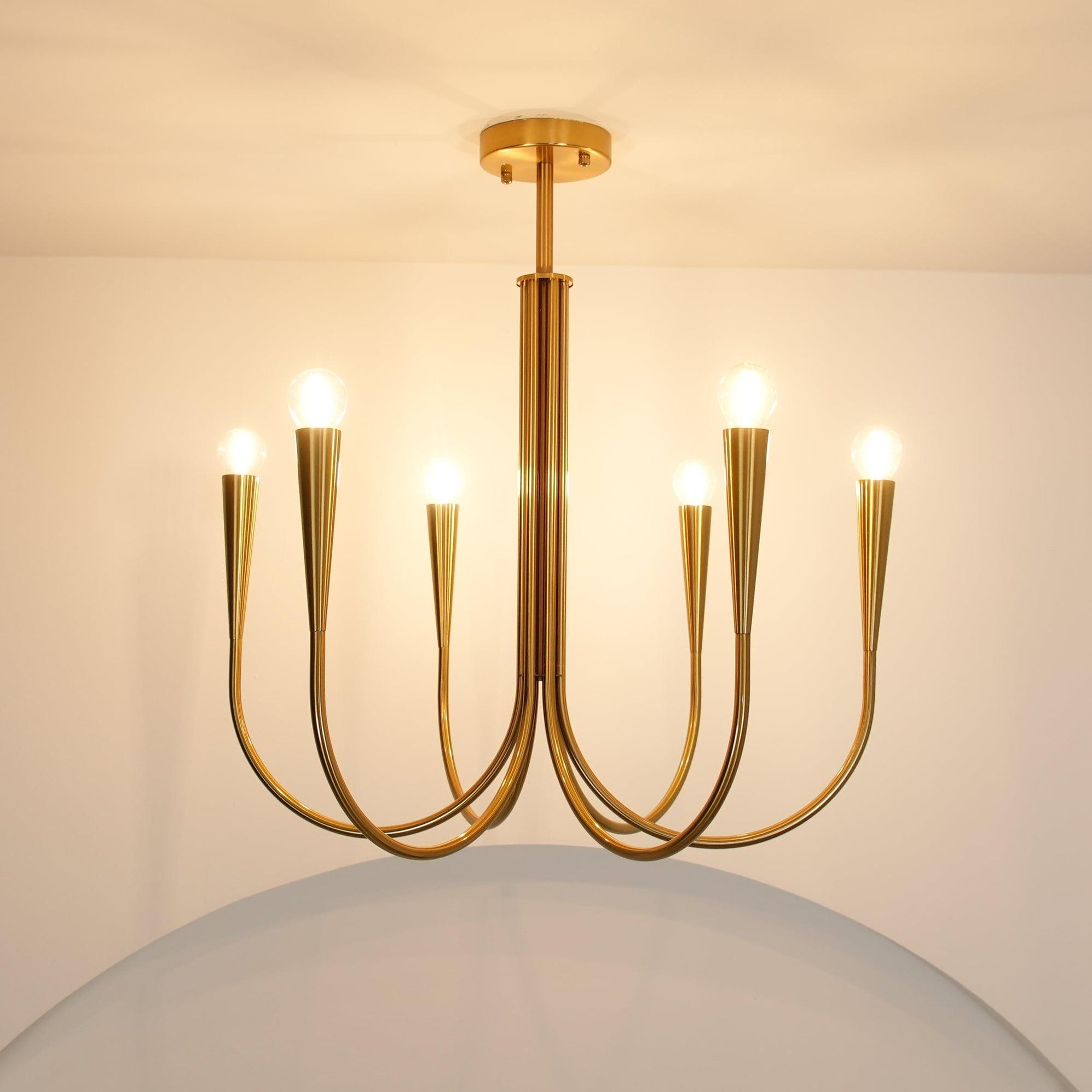 Swoop Arm Chandelier — Mooiehome