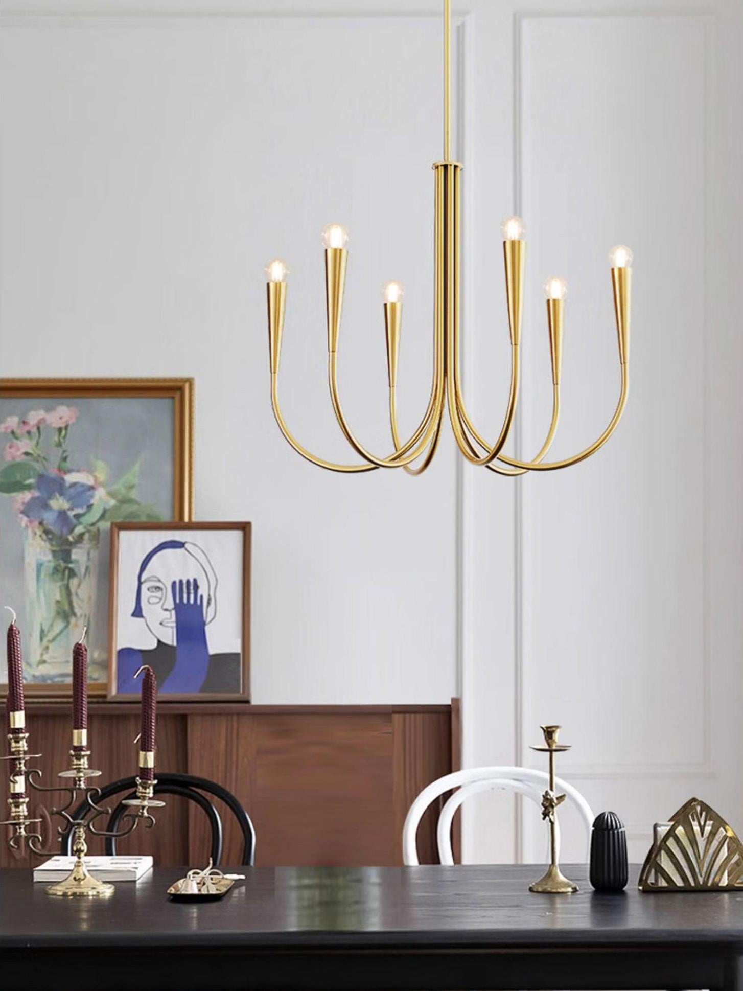 Swoop Arm Chandelier — Mooiehome