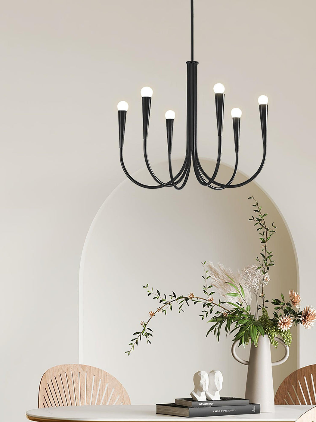 Swoop Arm Chandelier — Mooiehome