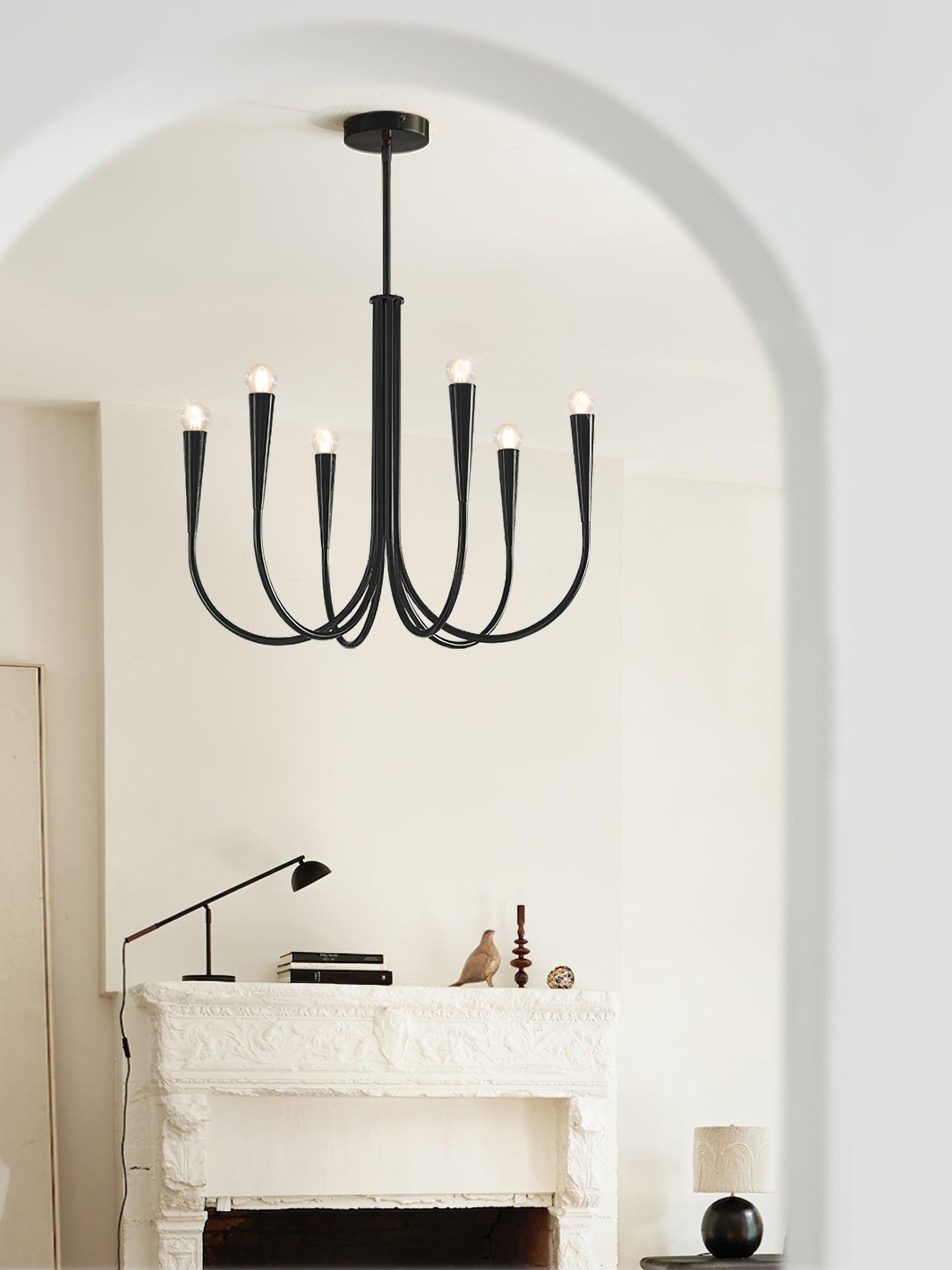 Swoop Arm Chandelier — Mooiehome