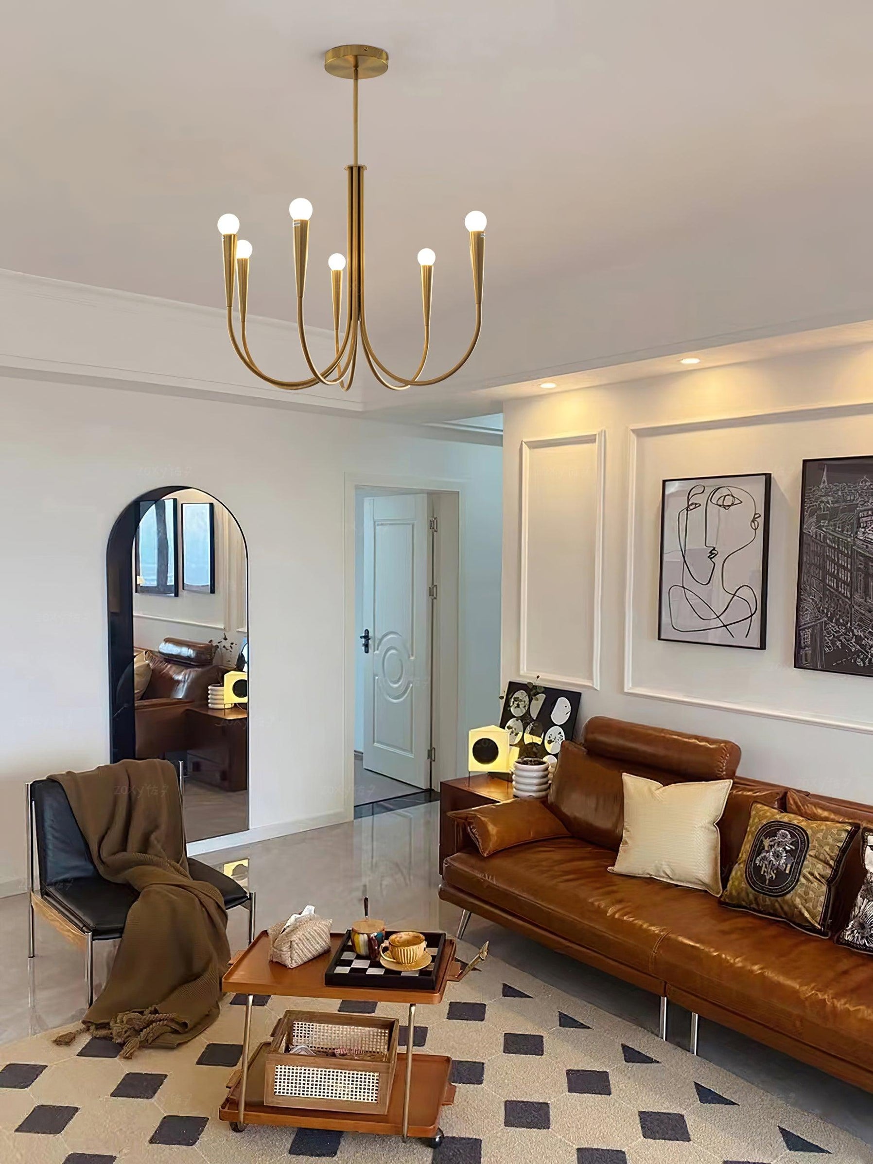 Swoop Arm Chandelier — Mooiehome