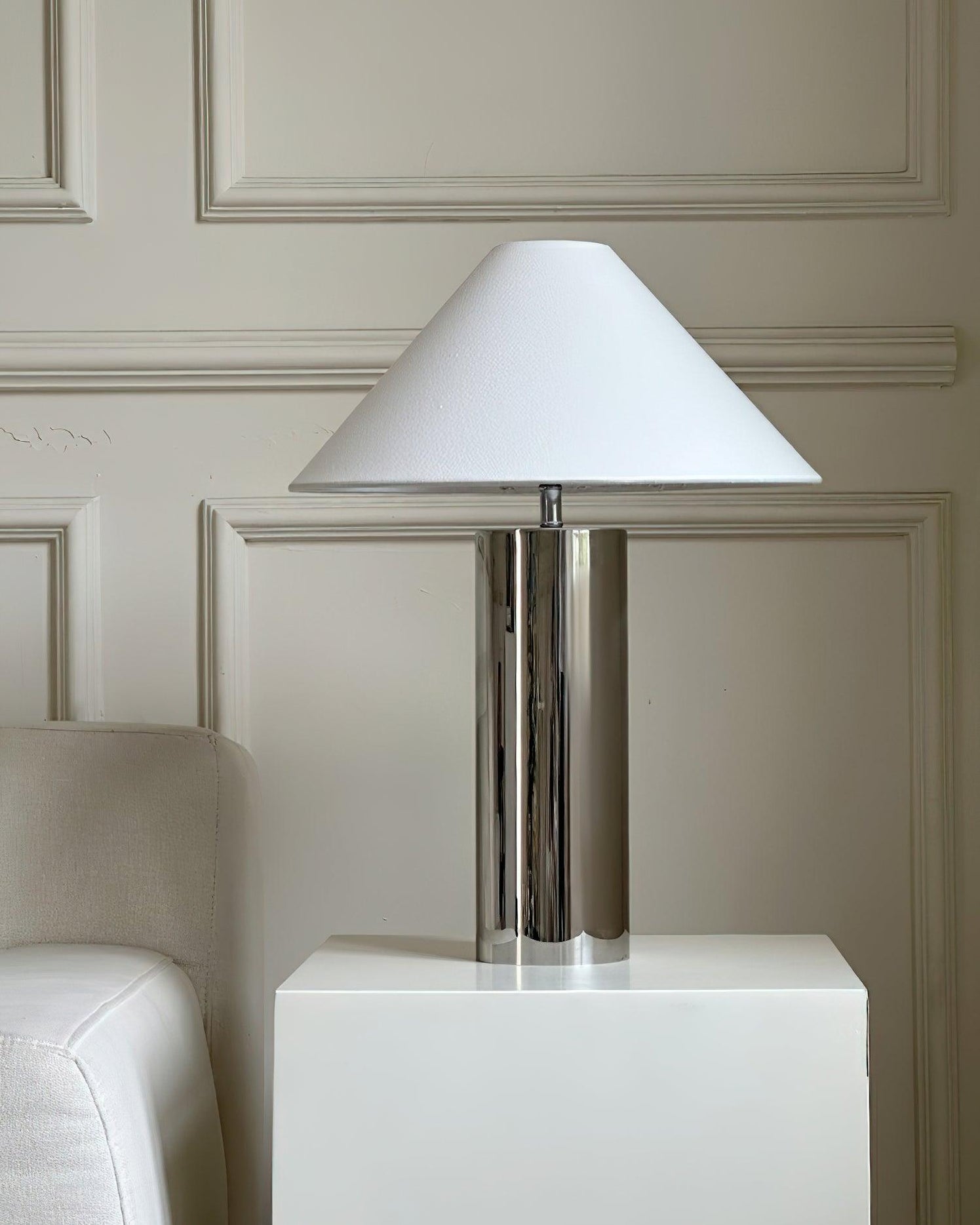 Theo Chrome Table Lamp 15.7" — Mooiehome