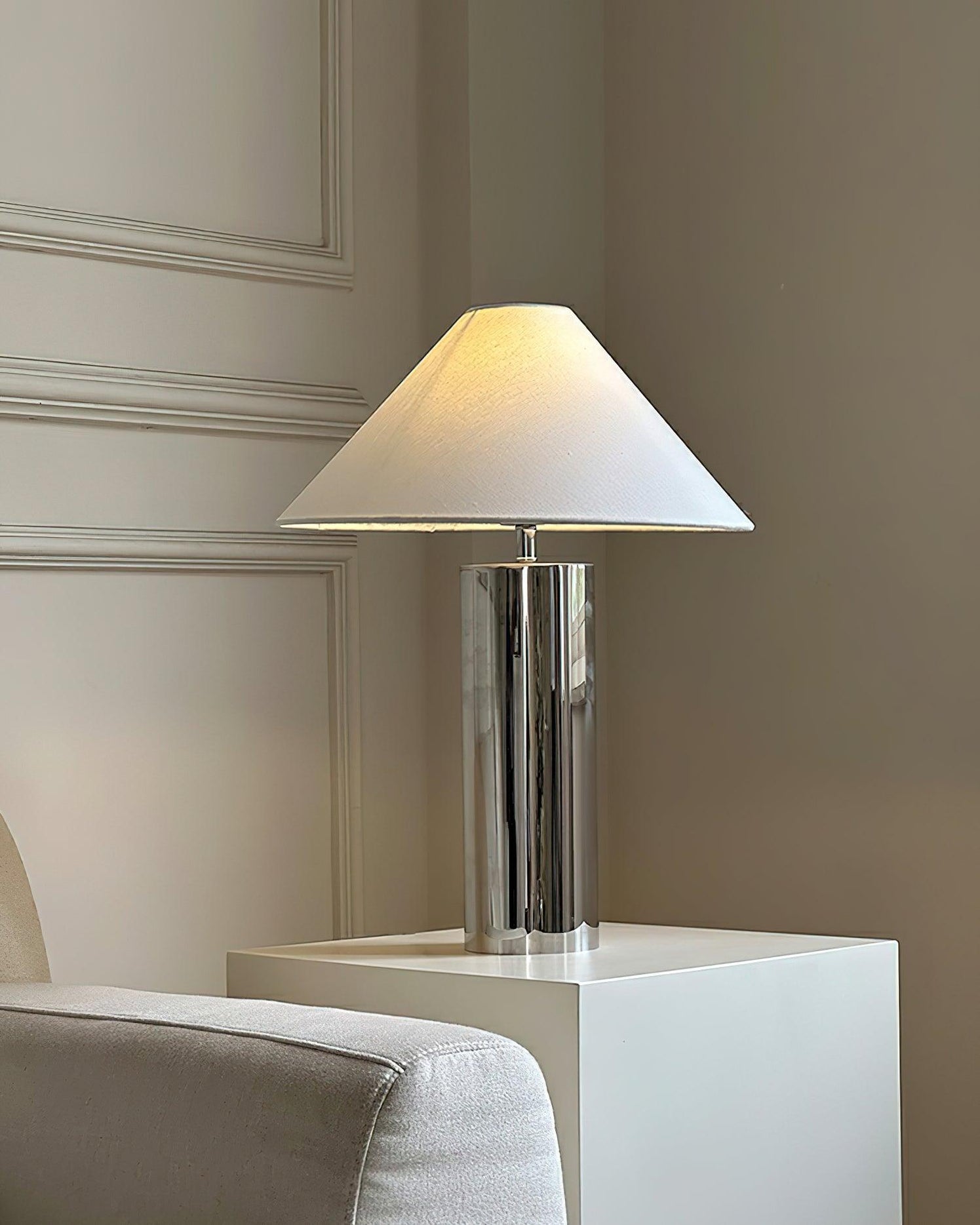 Theo Chrome Table Lamp 15.7" — Mooiehome